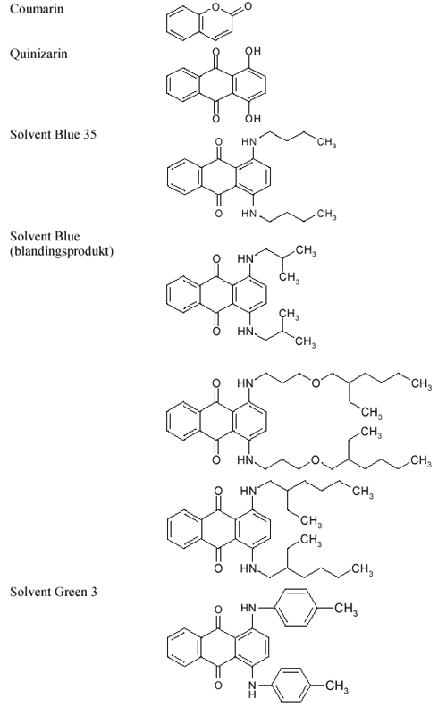 Bilag F: Molekylstrukturer, Miljøstyrelsen